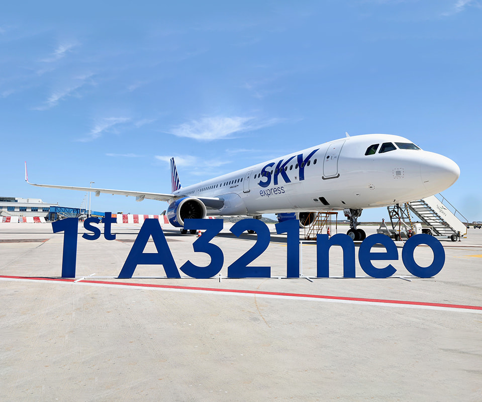 SKY express receives its first A321neo! | SKY express